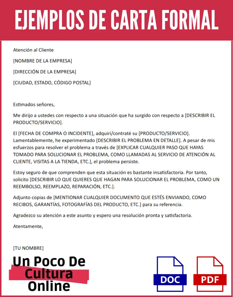 Carta Formal Caracteristicas Partes Y Ejemplos Carta Formal Images