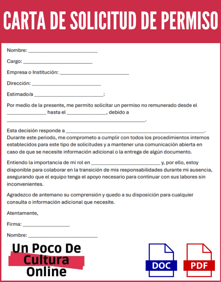 Carta de Solicitud de Permiso | Ejemplos en Word y PDF