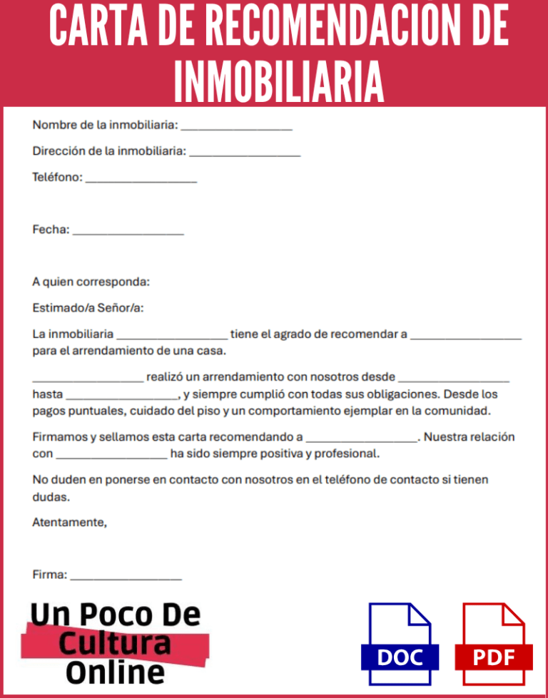 Carta de Recomendación para Arrendatario | Ejemplos Gratis!
